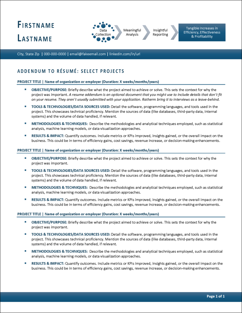 Comprehensive Career Templates Set for Data Analysts | Distinctive ...