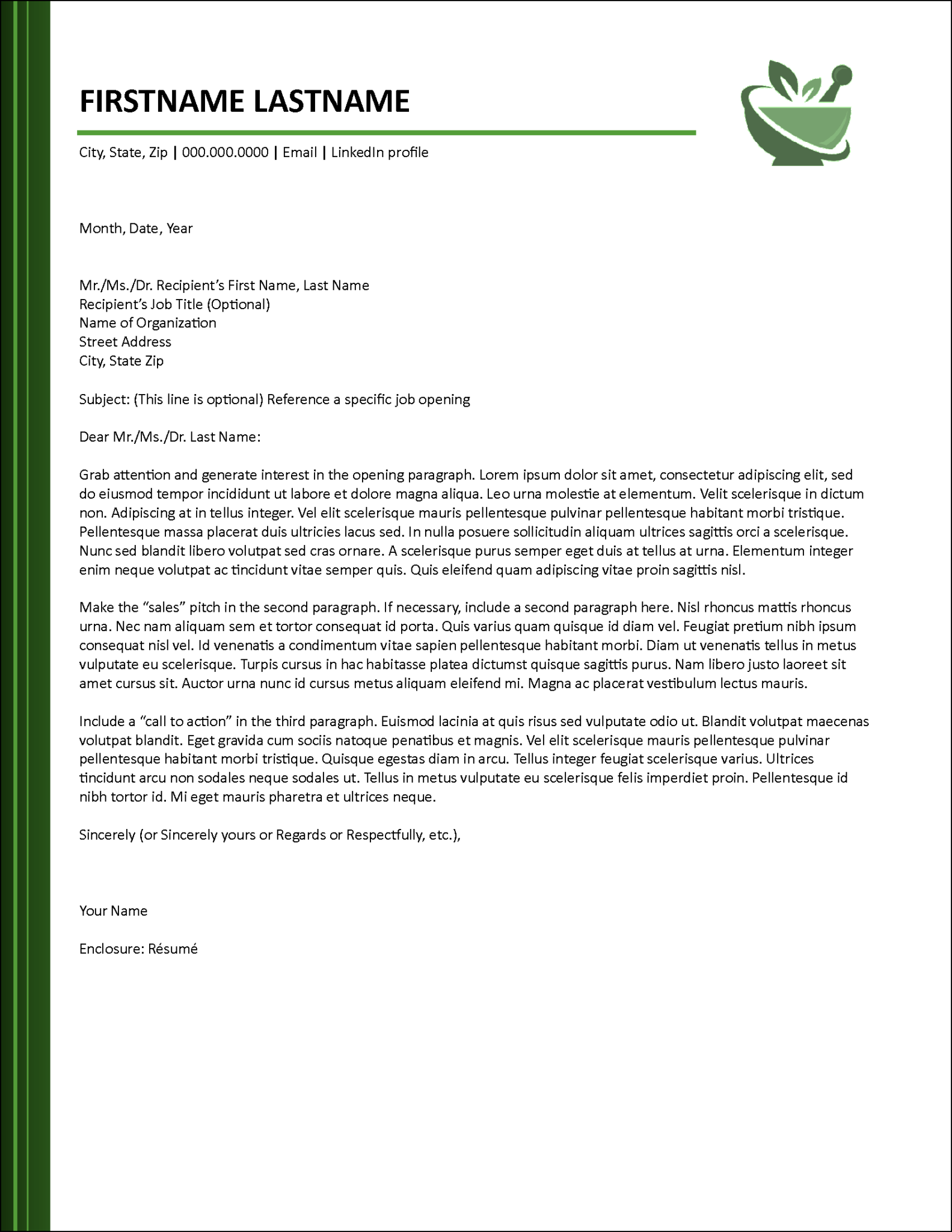 Essential Career Templates Set for Pharmacists | Distinctive Templates