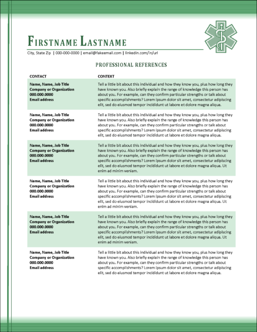 Career Templates Set for EMT Professionals | Distinctive Templates