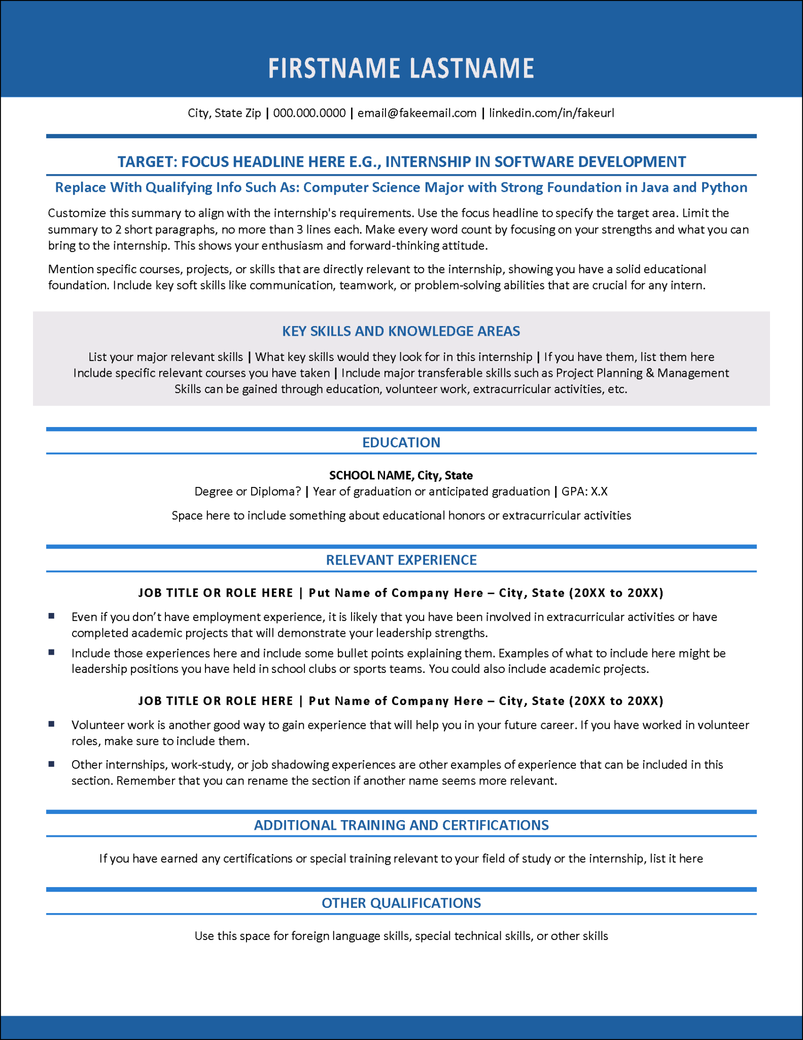Premium MS Word Template Set for Internships | Distinctive Templates