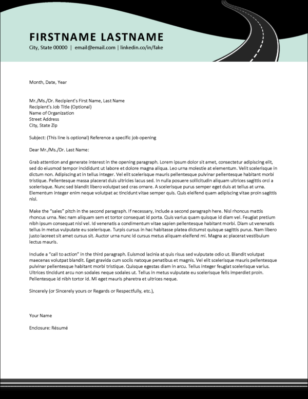 MS Word Delivery Driver Resume Template | Distinctive Templates