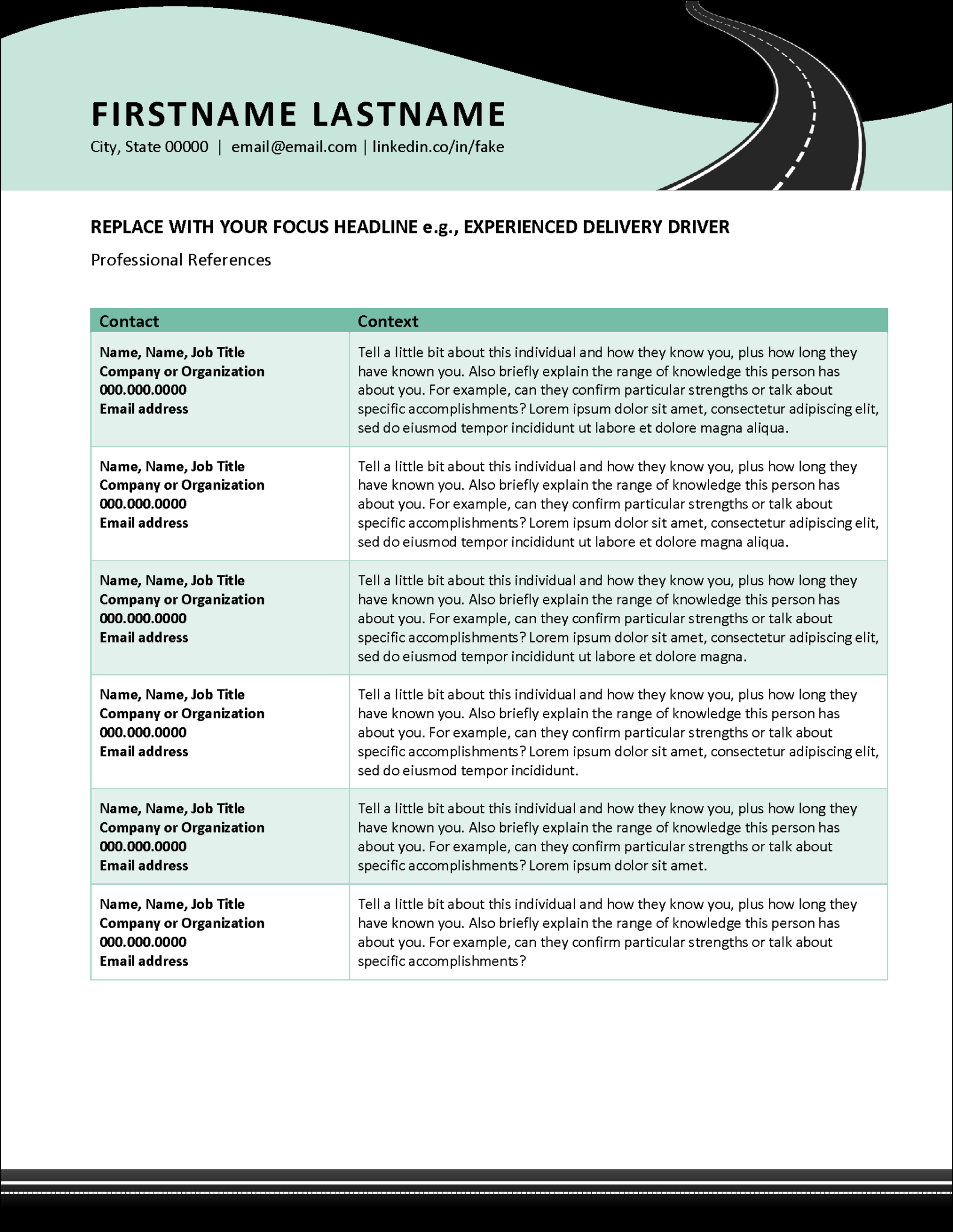 Special Delivery Suite: Essential Career Templates for Delivery Drivers