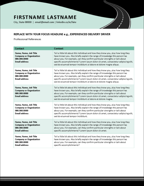 Special Delivery Suite: Essential Career Templates for Delivery Drivers