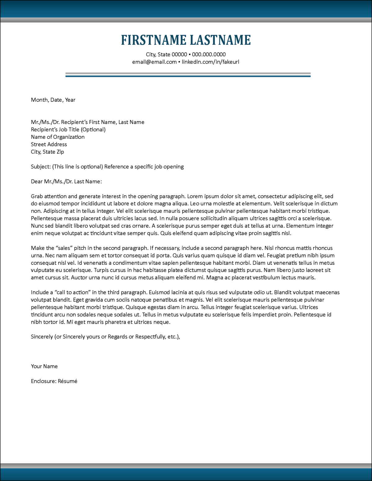 Classic Executive Resume Template | Distinctive Templates