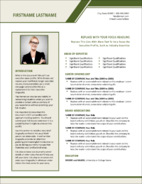 Professional Executive Resume Template | Distinctive Templates