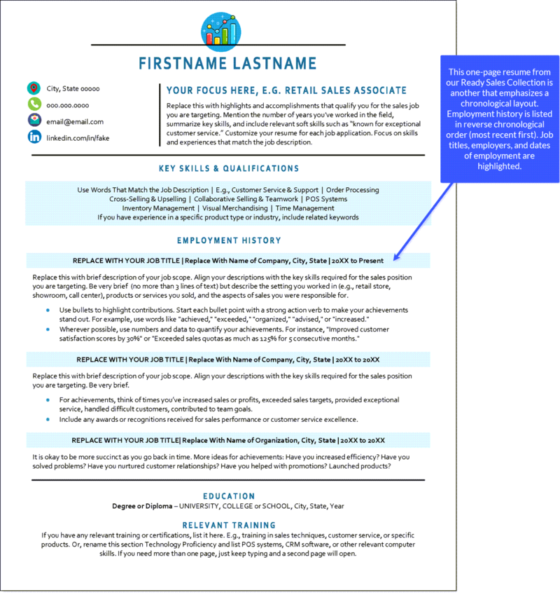 How To Choose the Best Resume Layout for You - Distinctive Resume Templates