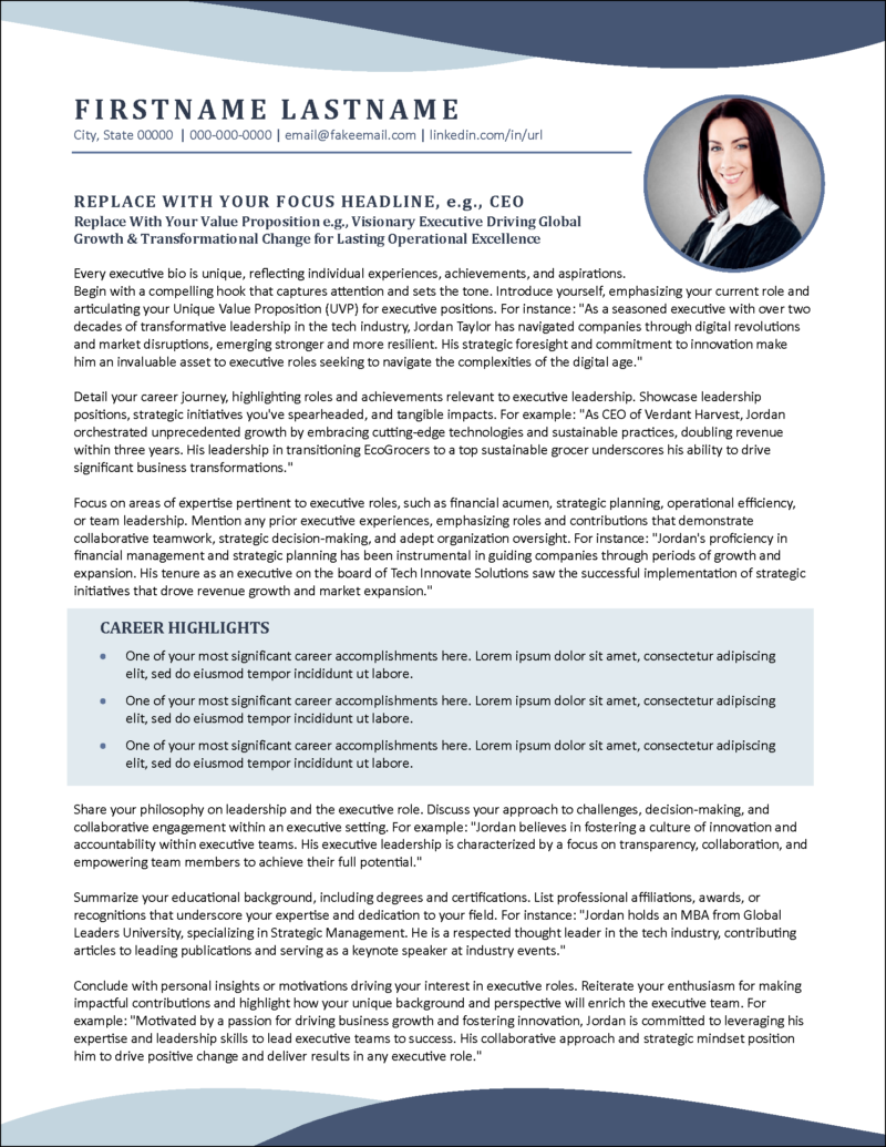 Attention-Getting Sales Resume Template