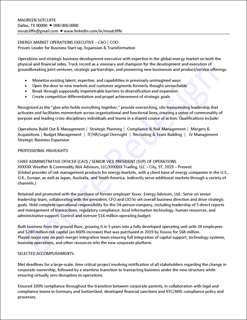 Executive Resumes: Why Modern Templates Matter | Distinctive Templates