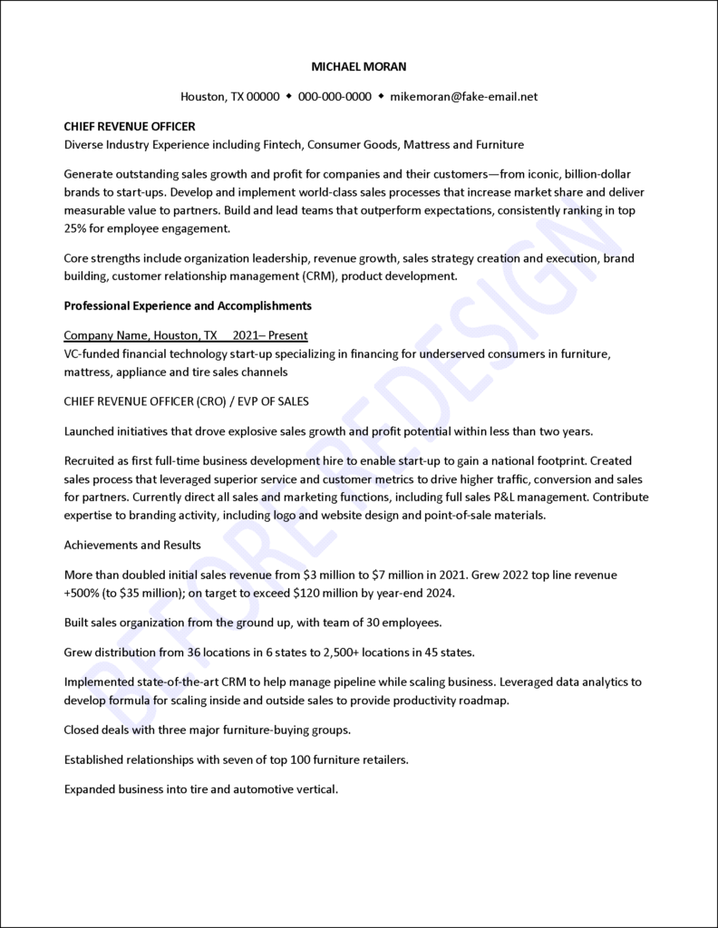 Executive Resumes: Why Modern Templates Matter | Distinctive Templates