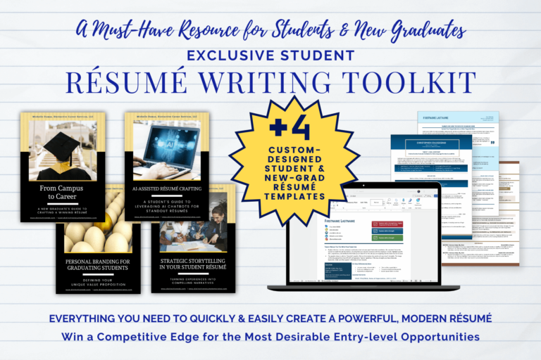 Student Resume Writing Toolkit - Distinctive Resume Templates