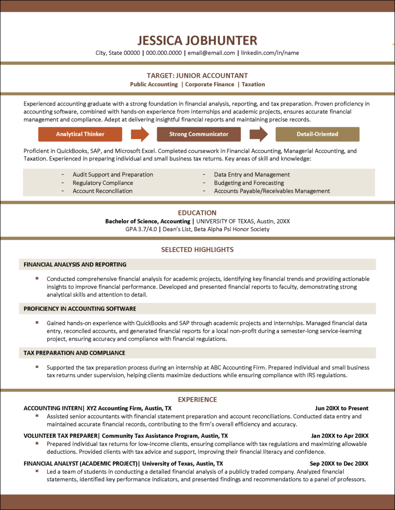 Student Resume Writing Toolkit - Distinctive Resume Templates
