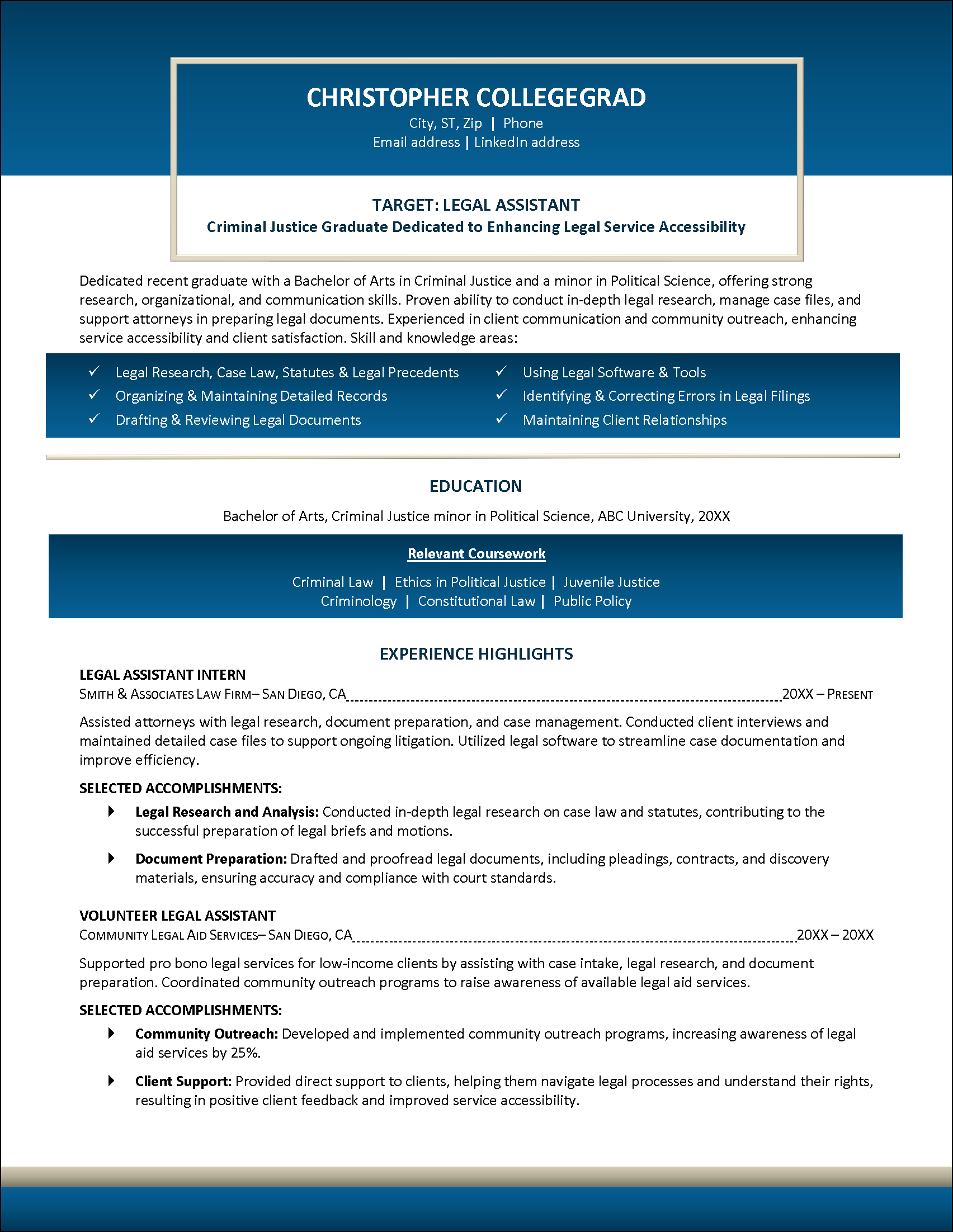 Student Resume Writing Toolkit - Distinctive Resume Templates