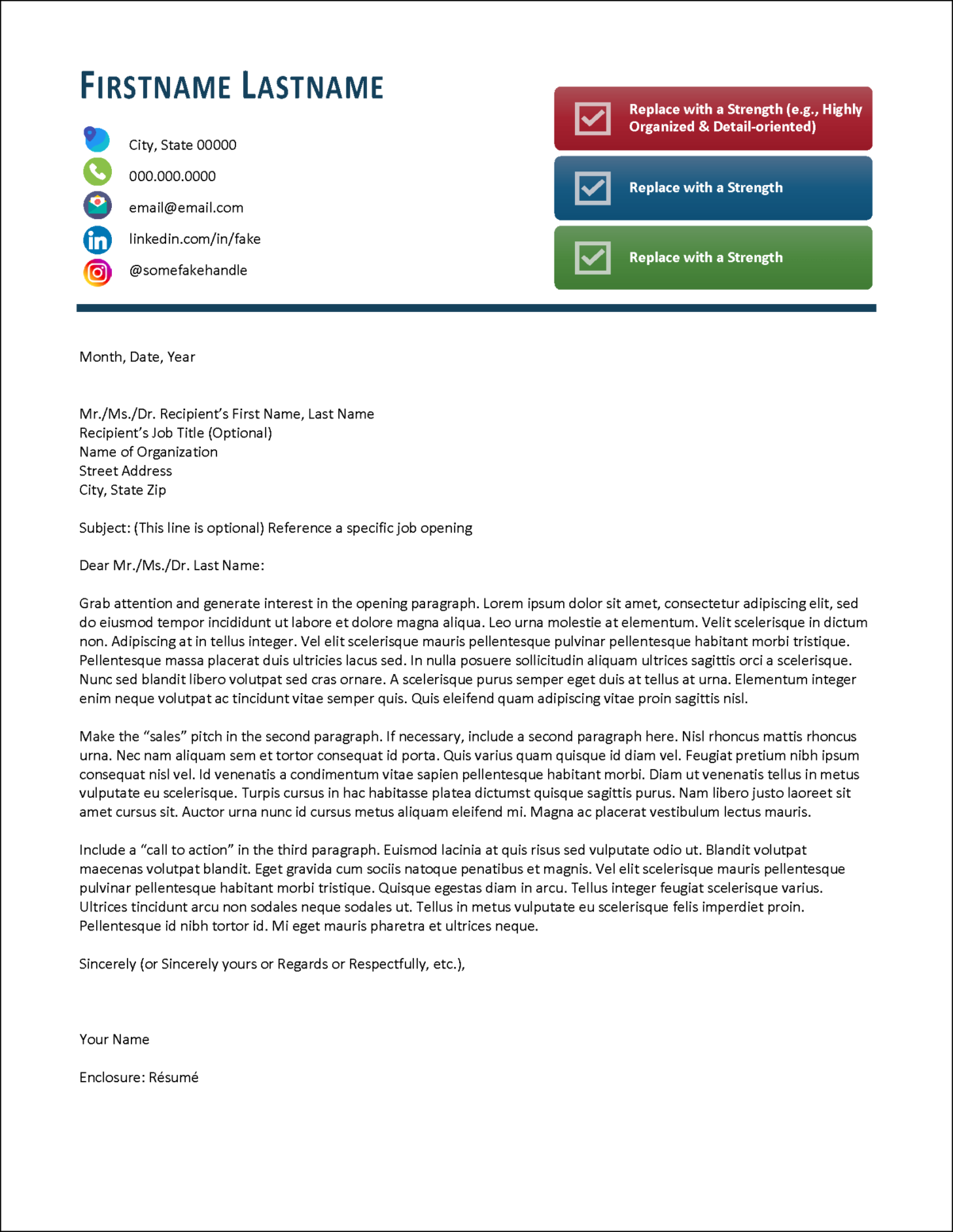 Bold College Resume Template | ATS-Friendly Two-Column Design