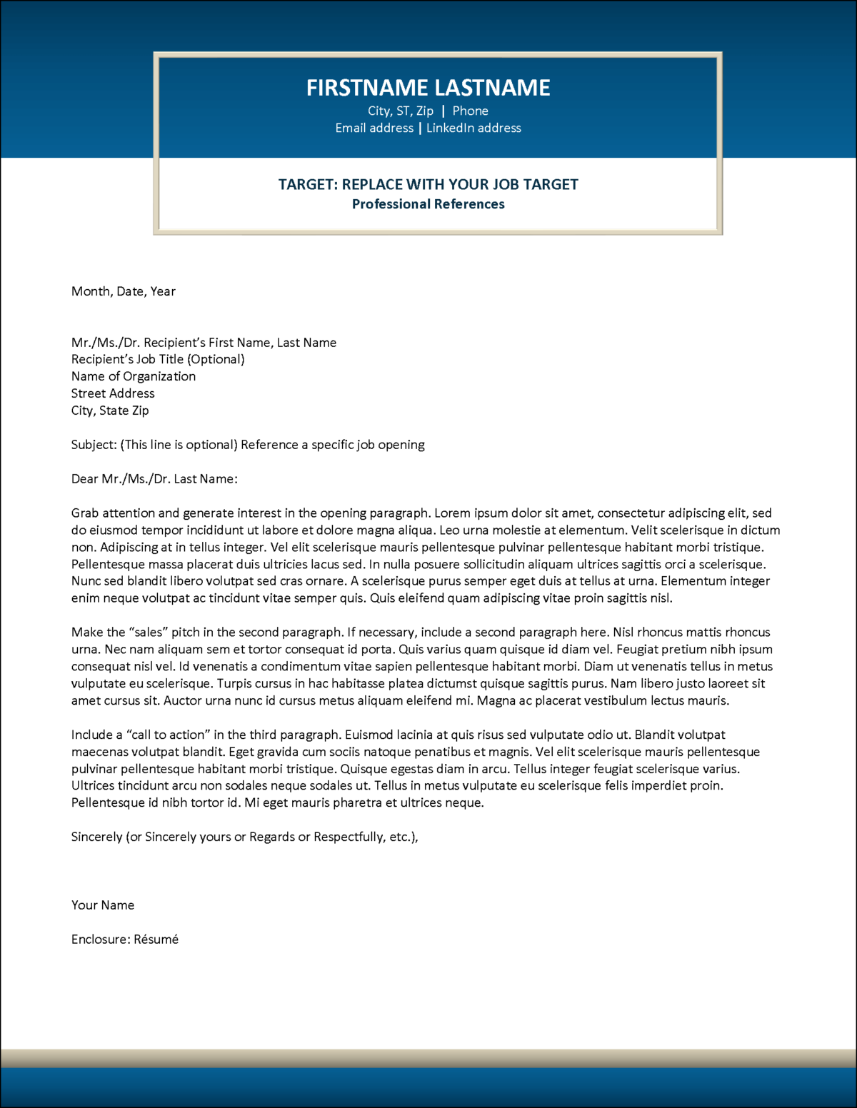 Professional Resume Template for College Students - ATS-friendly
