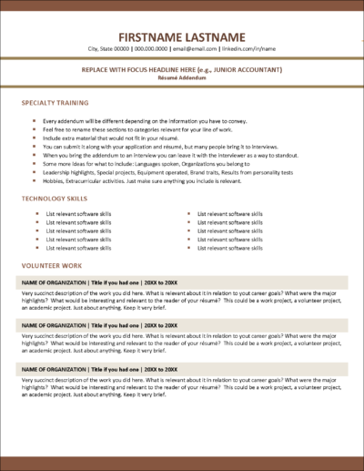 New Graduate Resume Template | Stand Out & ATS-Friendly