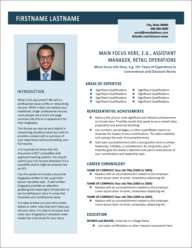 Professional Career Growth Document Templates | Distinctive Templates