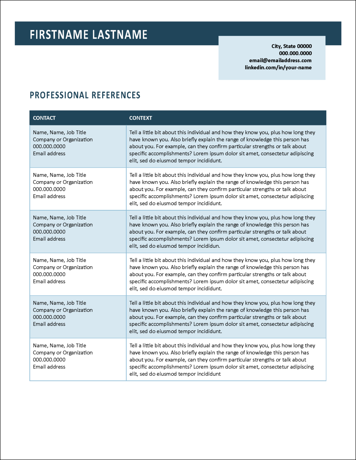 Career Growth Resume Template for MS Word | Distinctive Templates