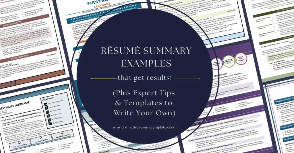 Resume Summary Examples That Get Results (Tips, Formulas & Templates)
