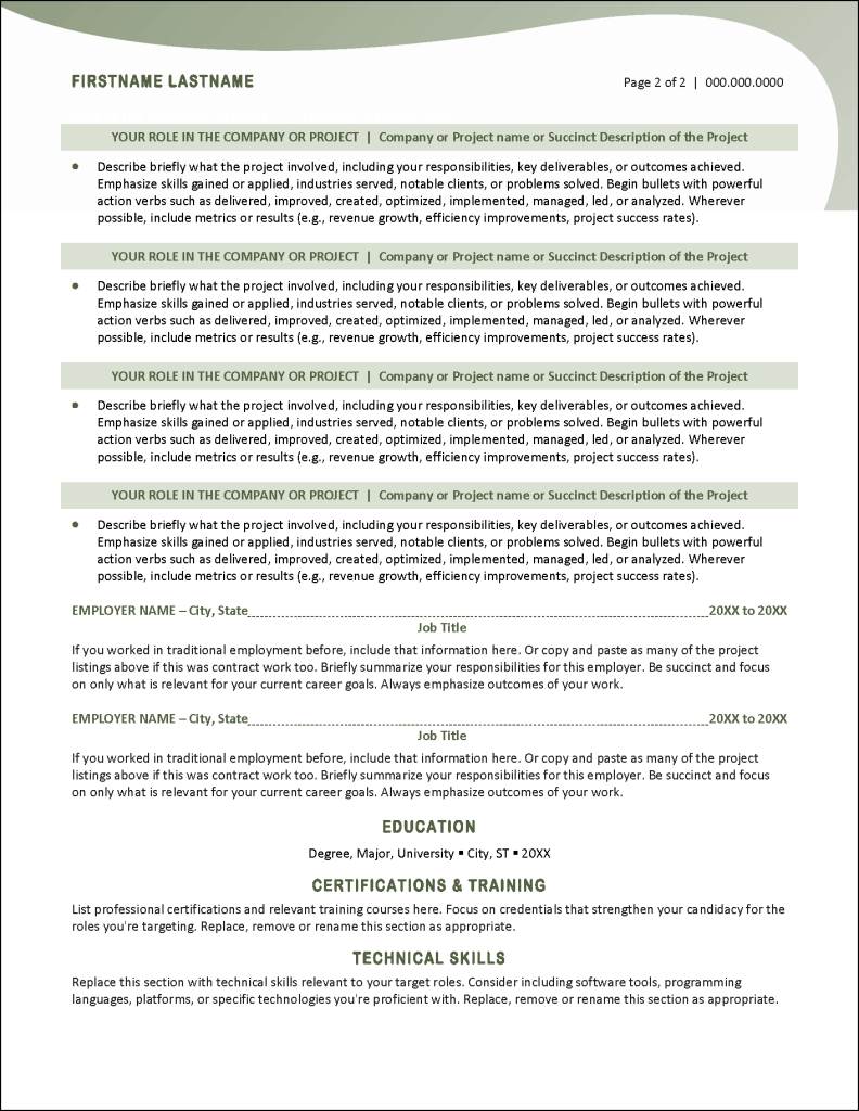 Newly Released Resume Templates - Distinctive Resume Templates