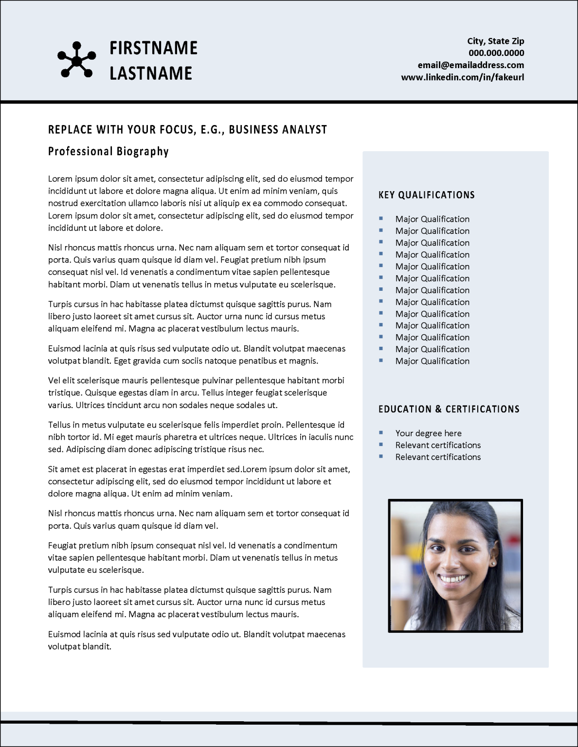 Business Analyst Career Document Templates | Distinctive Templates