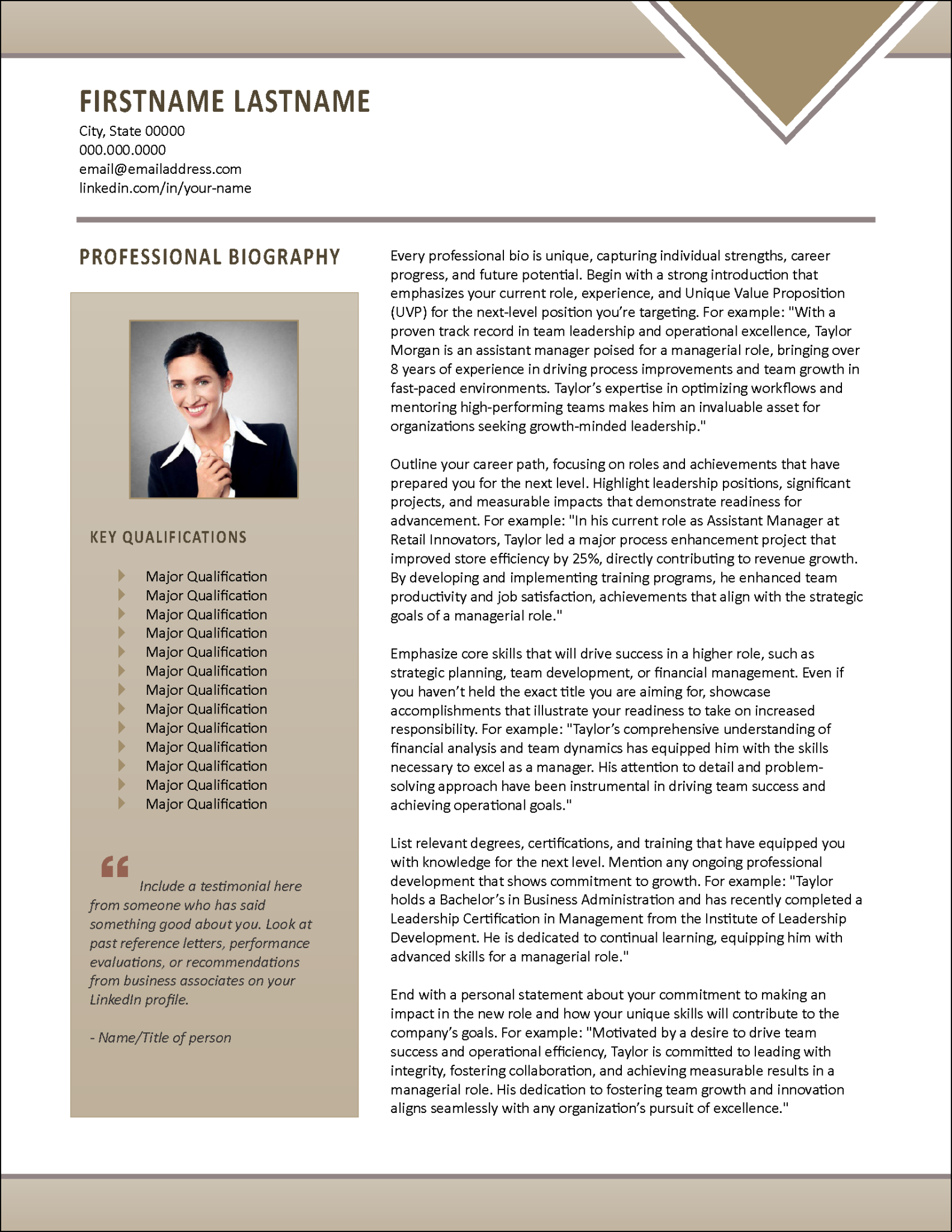 Product Manager Resume Template | Distinctive Templates