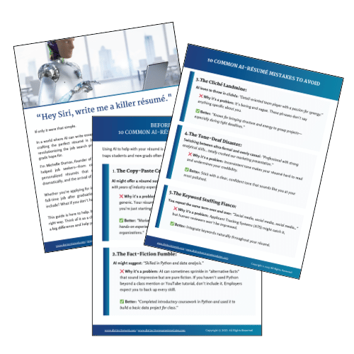 Free AI Resume Cheat Sheet for Students - Distinctive Resume Templates