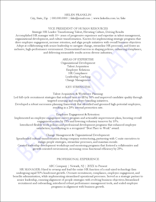 Career Promotion Resume Template | Distinctive Templates