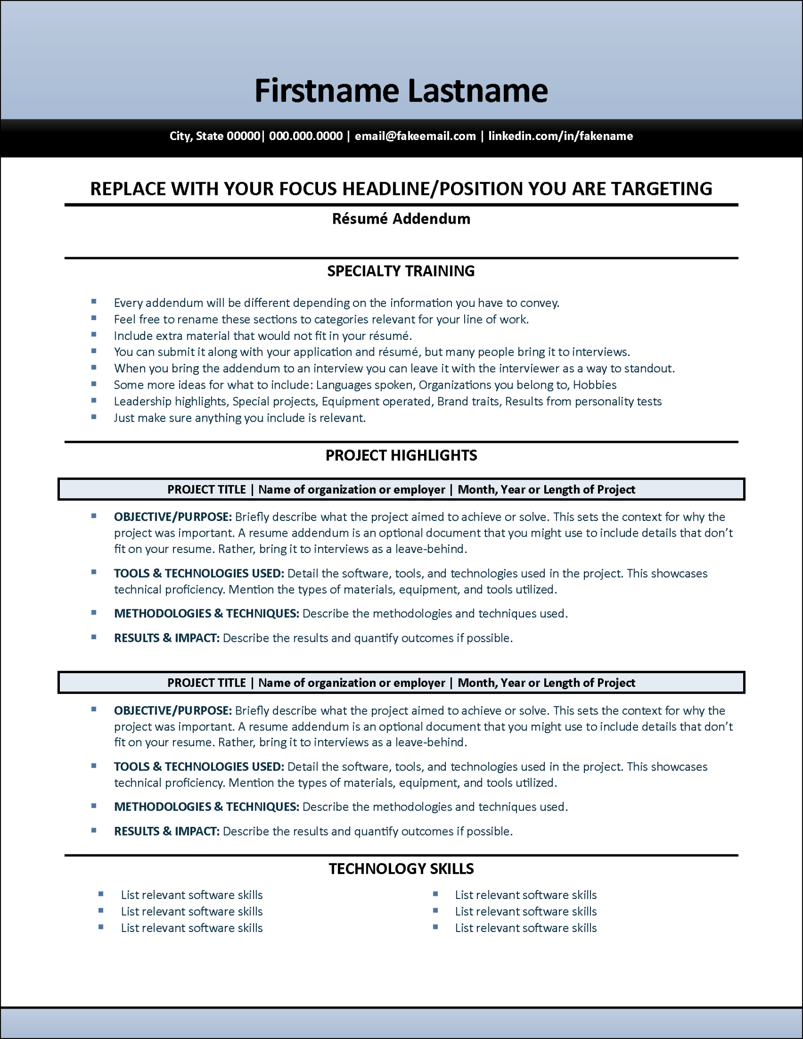 Federal to Private Sector Career Templates | Distinctive Templates
