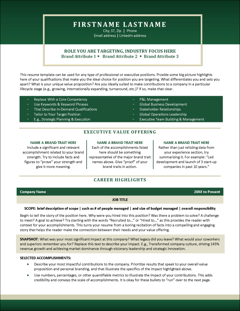 Newly Released Resume Templates - Distinctive Resume Templates