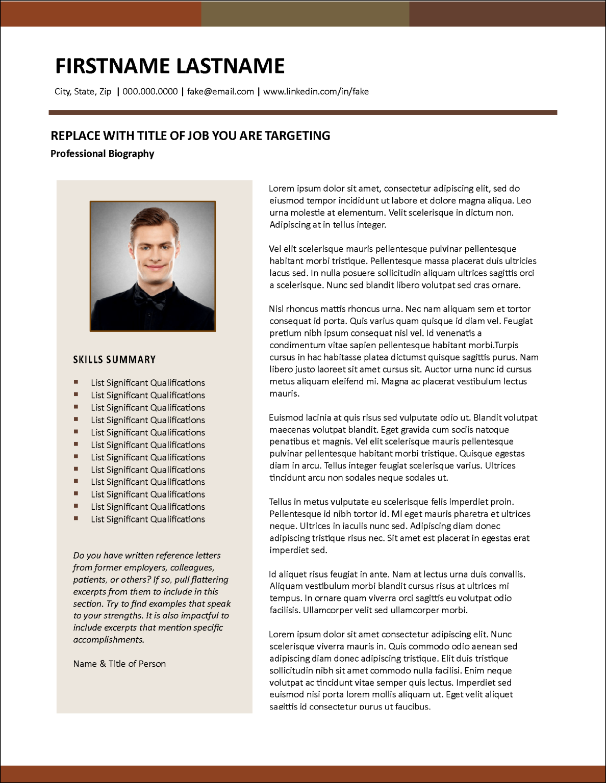 TechTalent Technical Career Document Set | Distinctive Templates