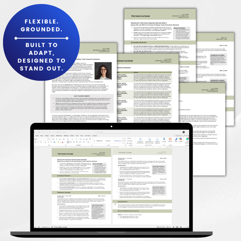Flexible Foundations Resume Template Bundle for All Careers ...
