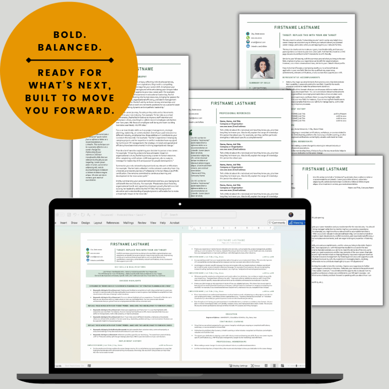 Career Change Toolkit: Bio, Networking Resume, References & Cover ...