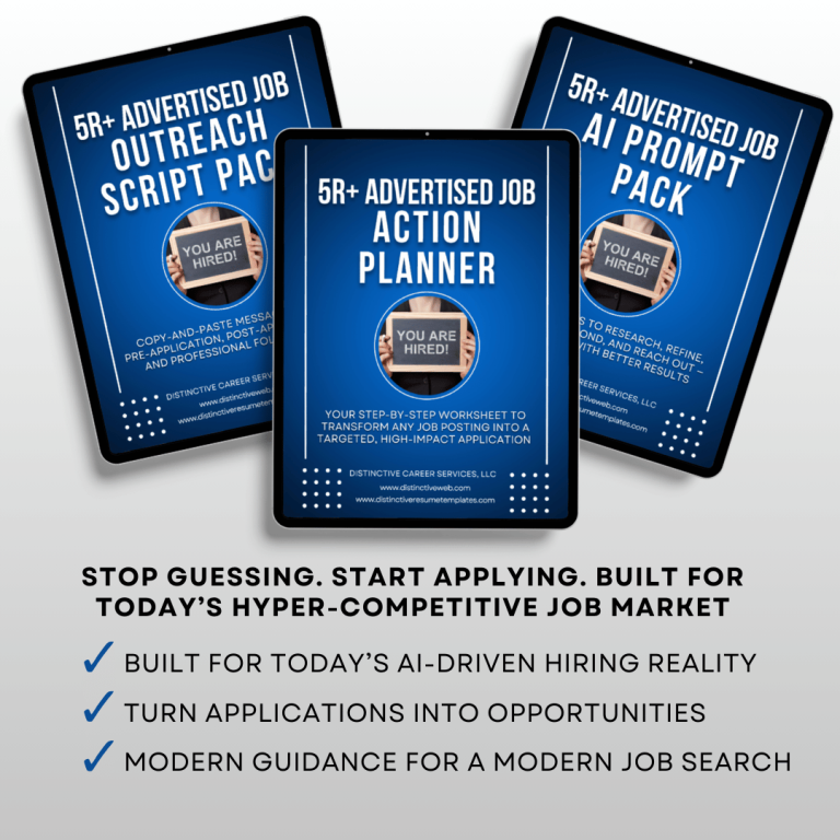 Job Application Traction Bundle - Distinctive Resume Templates